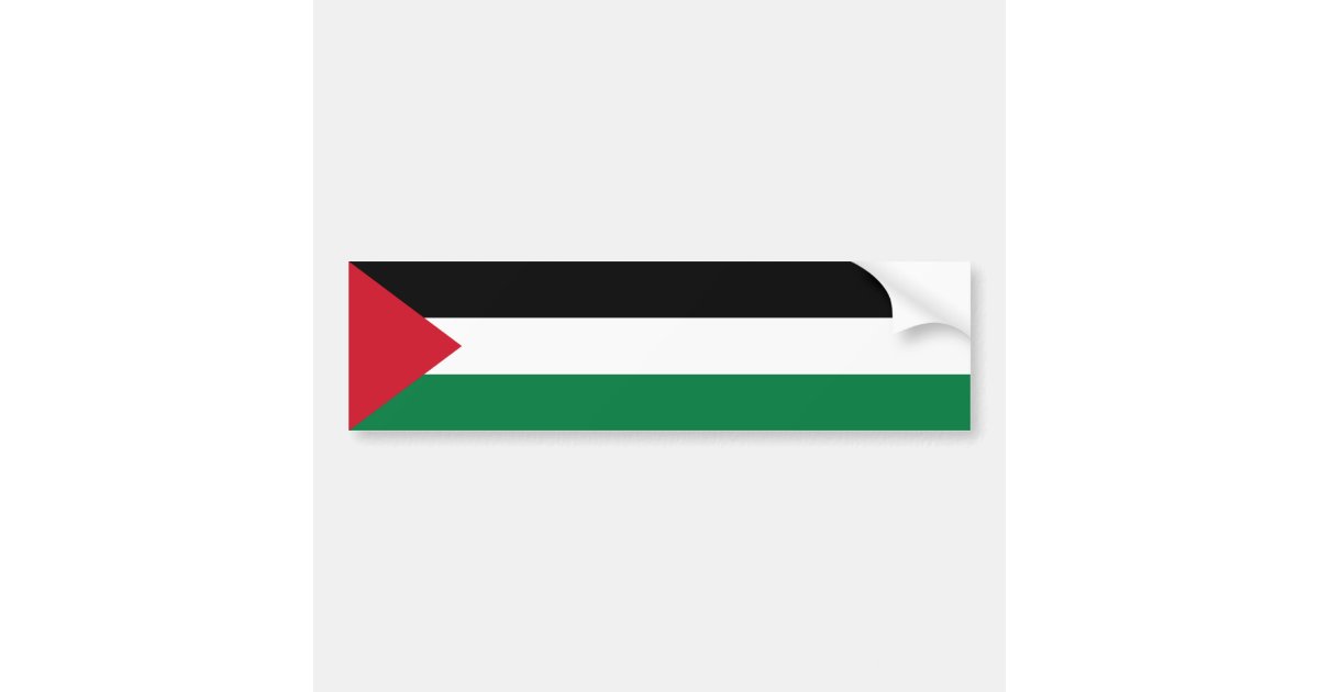 Palestine/Palestinian Flag Bumper Sticker | Zazzle