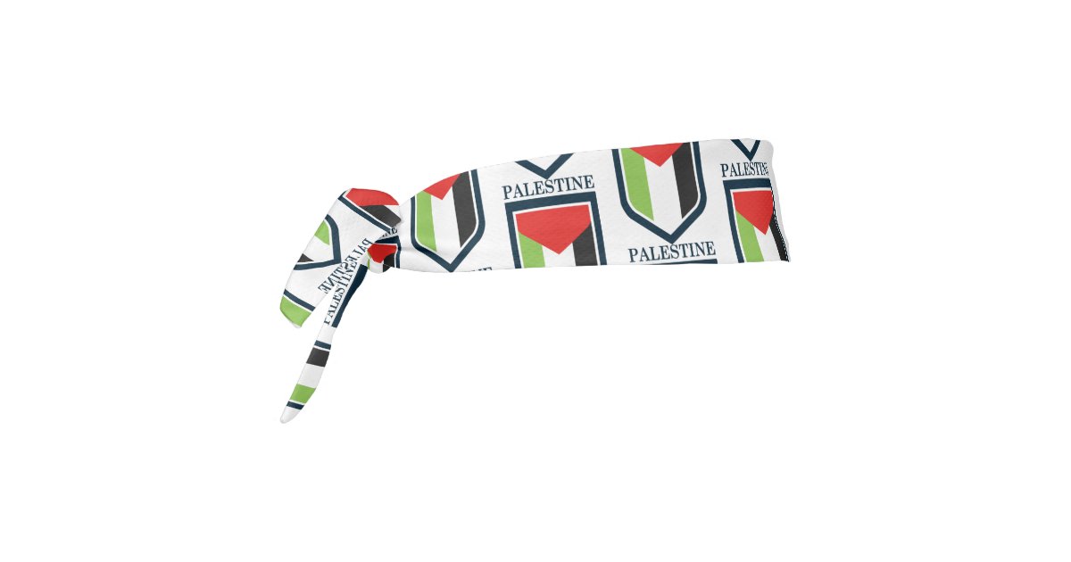 Palestine & Palestinian flag Tie Headband | Zazzle