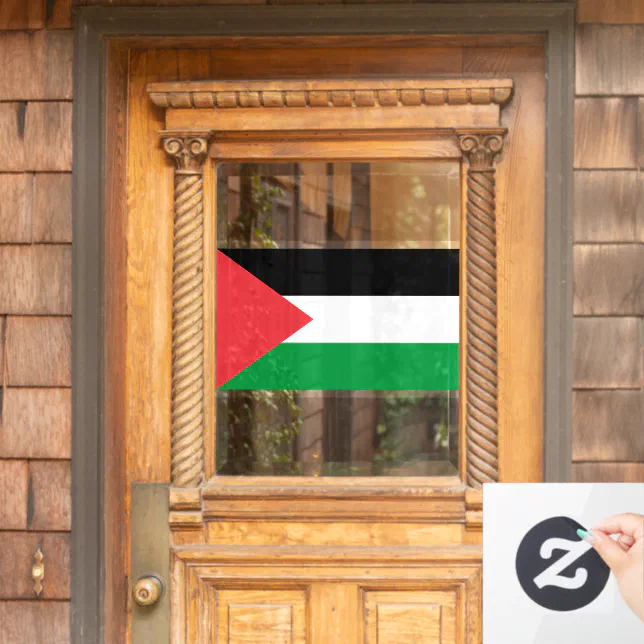 Palestine state flag patriotic window cling | Zazzle