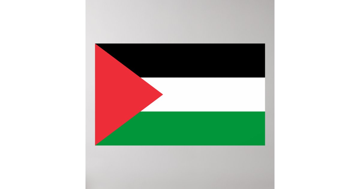 Palestine state flag poster | Zazzle