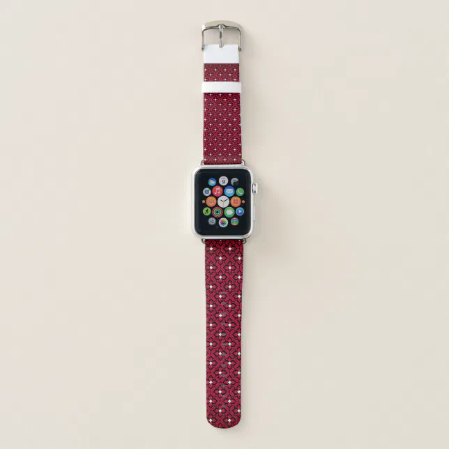 Palestinian Embroidery Tatreez printed design Apple Watch Band | Zazzle