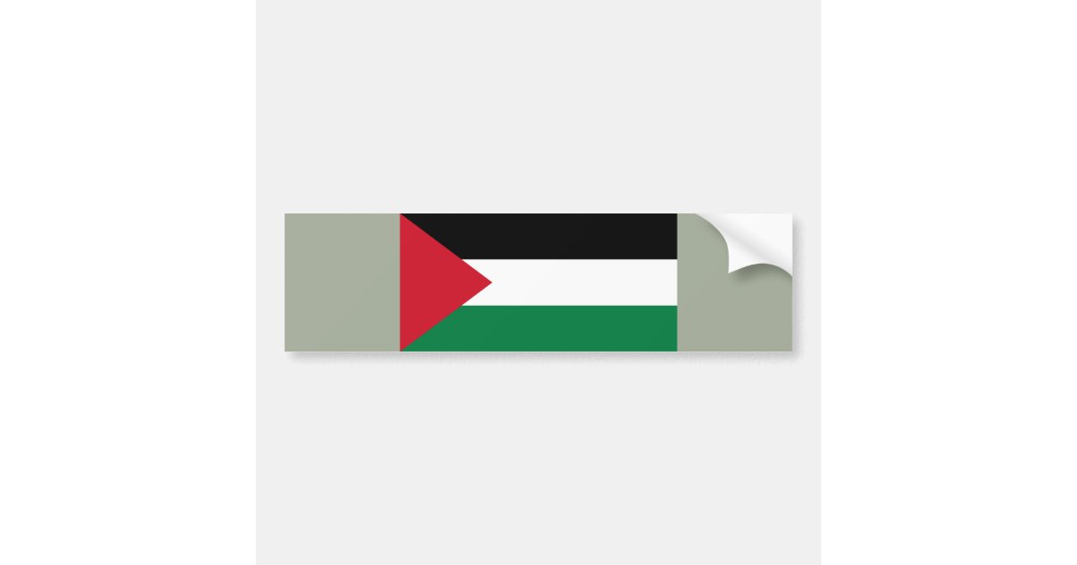 Palestinian Flag (Palestine) Bumper Sticker | Zazzle