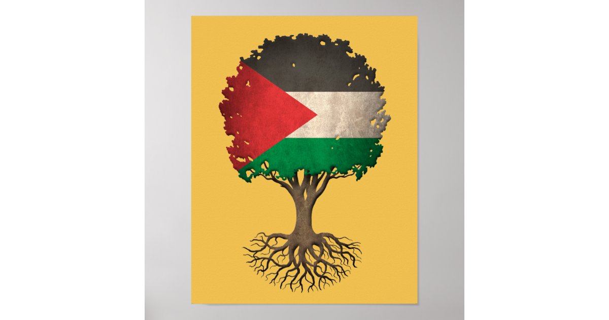 Palestinian Flag Tree of Life Customizable Poster | Zazzle