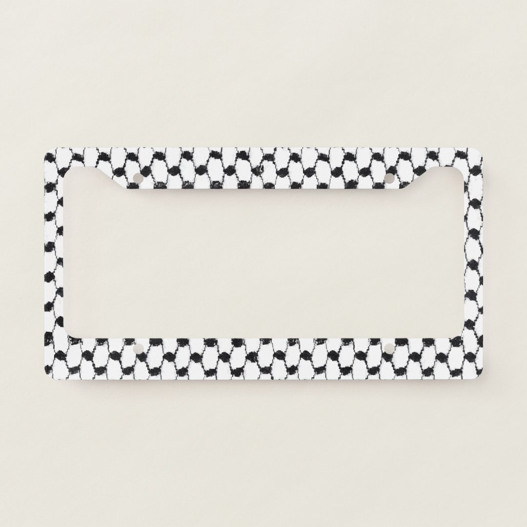 Palestinian Hatta Customizable License Plate Frame | Zazzle