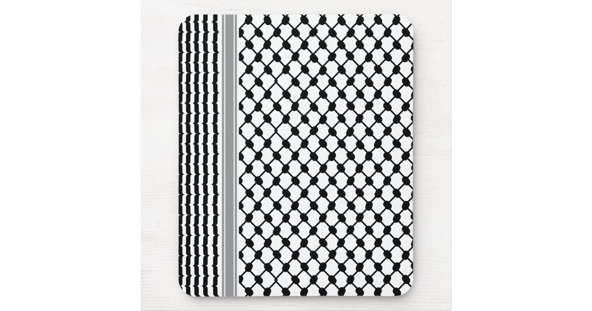 Palestinian Hatta Keffiyeh Kufiya Folk (2 Pattern) Mouse Pad | Zazzle