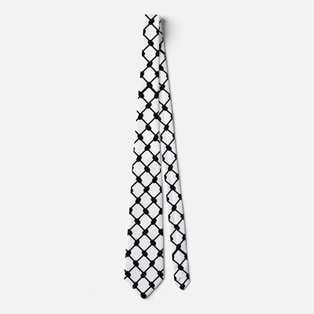 Palestinian Hatta Keffiyeh Kufiya Folk (2 Pattern) Neck Tie | Zazzle