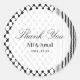 Palestinian Hatta Keffiyeh Thank You Wedding Classic Round Sticker | Zazzle