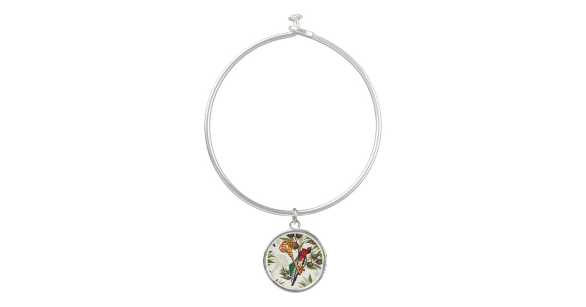 Palestinian Key Symbol of the Right of Return Bangle Bracelet | Zazzle