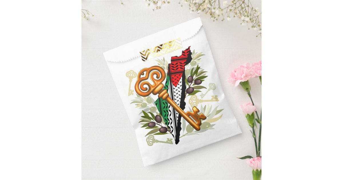 Palestinian Key Symbol of the Right of Return Favor Bag | Zazzle