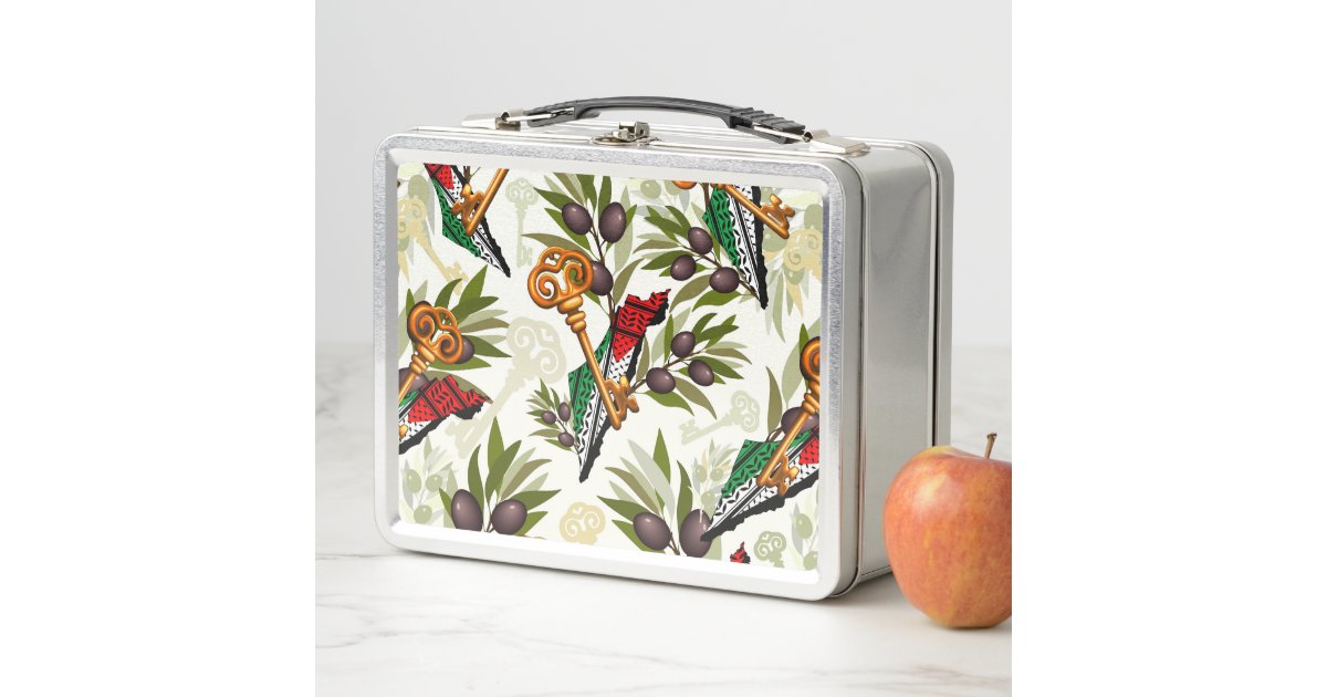 Palestinian Key Symbol of the Right of Return Metal Lunch Box | Zazzle