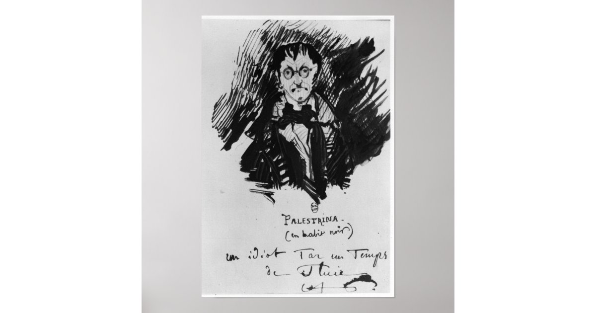 Palestrina in a Black Suit Poster | Zazzle