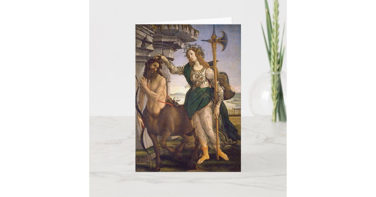 Pallas and the Centaur | Botticelli Card | Zazzle