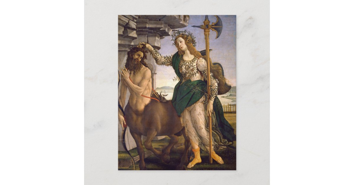 Pallas and the Centaur | Botticelli Postcard | Zazzle