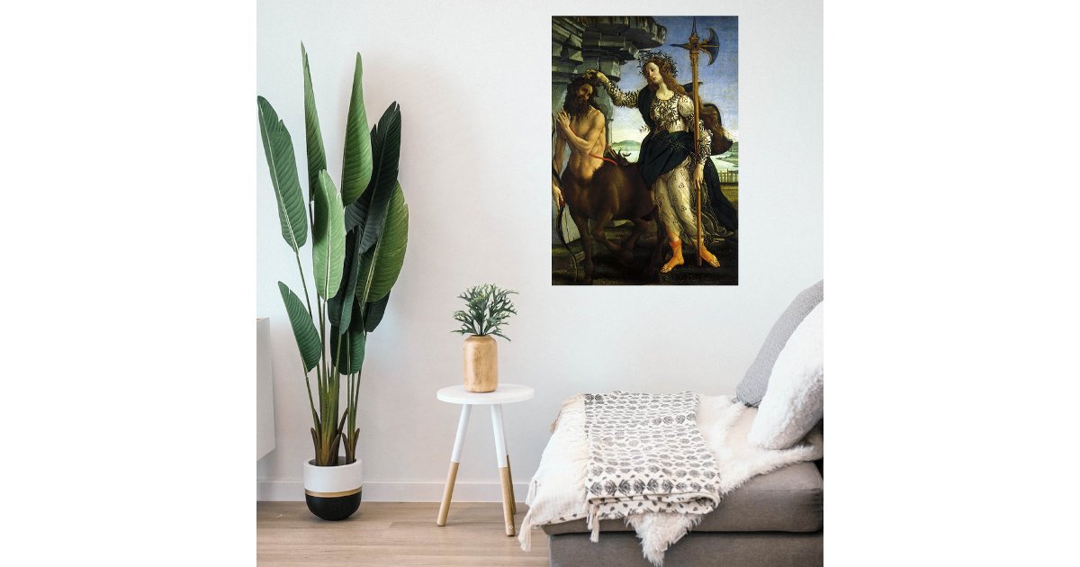 Pallas (Minerva) and Centaur by Sandro Botticelli Poster | Zazzle