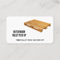 Pallet Pickup Delivery Business Card | Zazzle