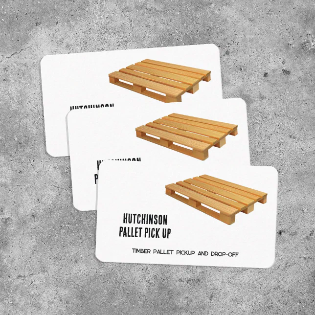 Pallet Pickup Delivery Business Card | Zazzle