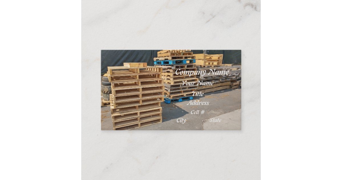Pallet Product Storage Business Card | Zazzle