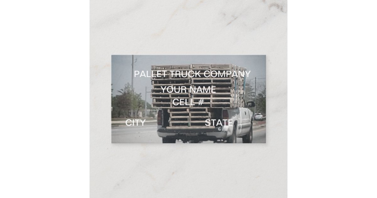 Pallets Business Card | Zazzle
