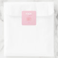 Palm Beach, Preppy, Preppy Room, Pink Square Sticker | Zazzle