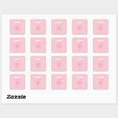 Palm Beach, Preppy, Preppy Room, Pink Square Sticker | Zazzle