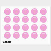 Palm Beach, Retro Art, Preppy, Pink Art, Pink Classic Round Sticker ...