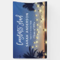 Palm Beach String Lights Congrats Graduation Party Banner | Zazzle