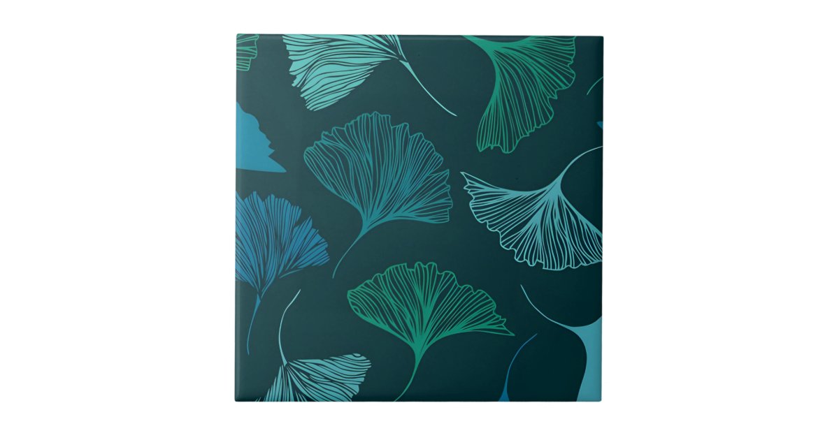palm leaf art tiles | Zazzle