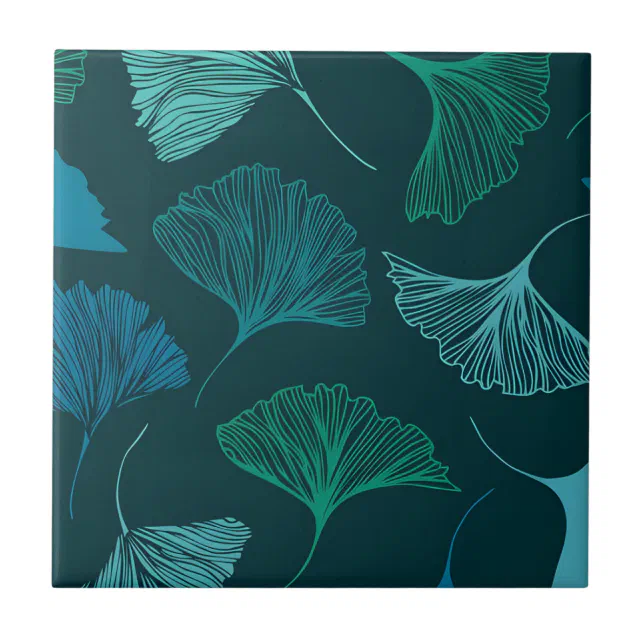 palm leaf art tiles | Zazzle
