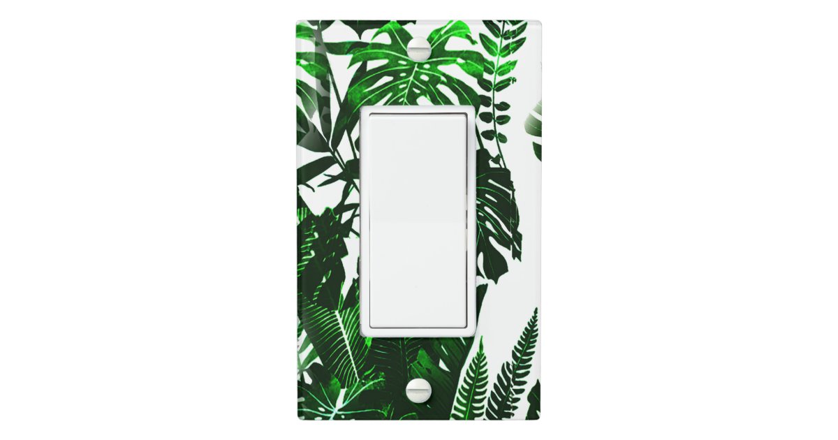 Palm Leaf Light Switch Cover | Zazzle