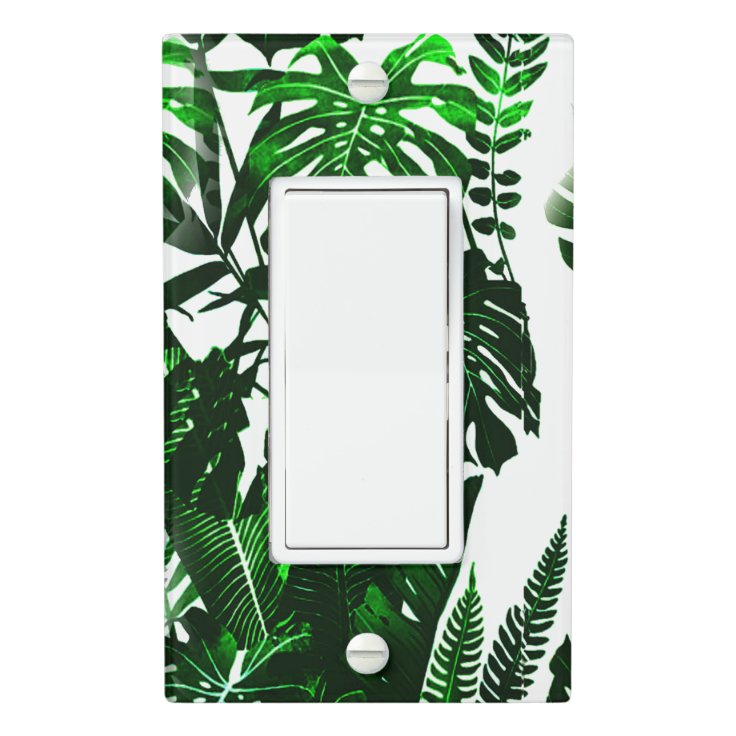 Palm Leaf Light Switch Cover | Zazzle