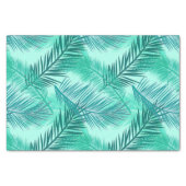 Palm Leaf Print, Turquoise, Teal and Light Aqua Tissue Paper | Zazzle