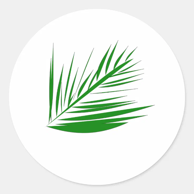 Palm Leaf Stickers | Zazzle