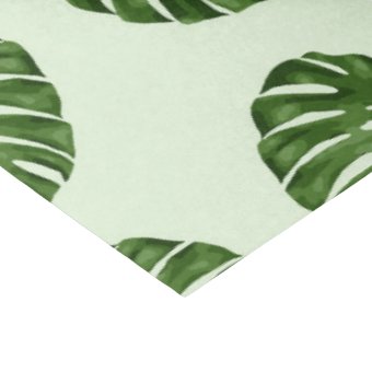Palm Leaves, Green Leaves, Tropical Pattern Tissue Paper | Zazzle