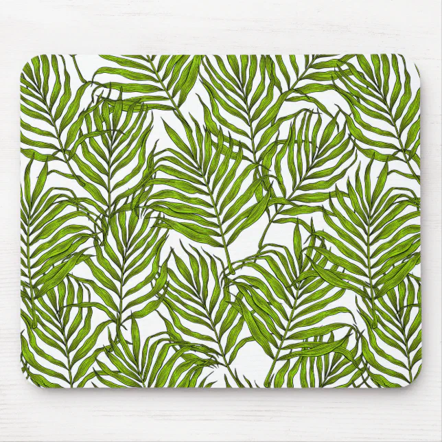 Palm leaves mouse pad | Zazzle