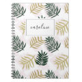 Palm Leaves Personalized Notebook | Zazzle