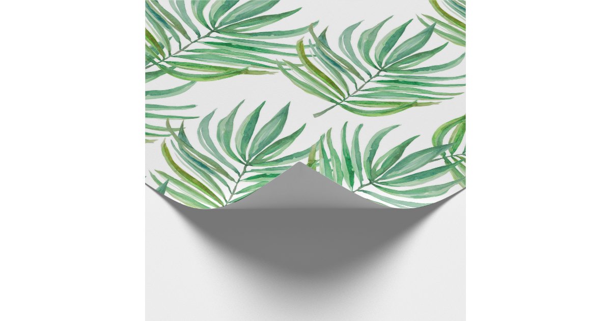 Palm leaves wrapping paper | Zazzle