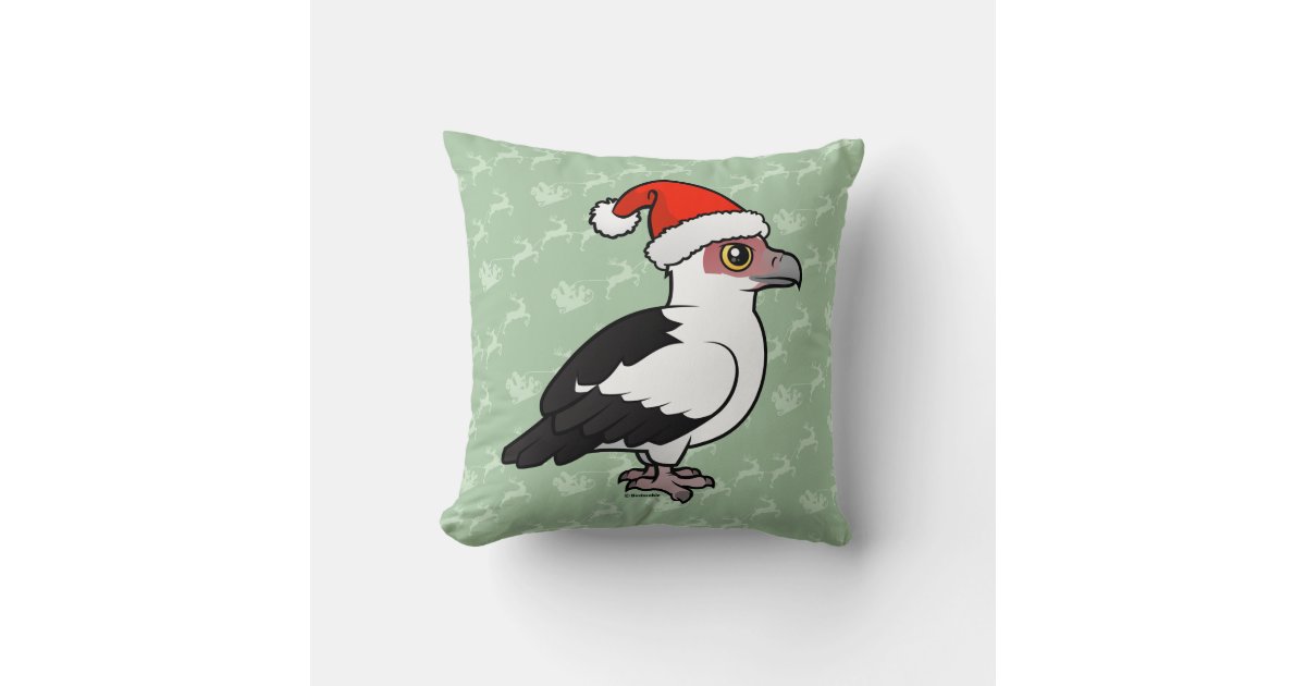 Palm-nut Vulture Santa Throw Pillow | Zazzle