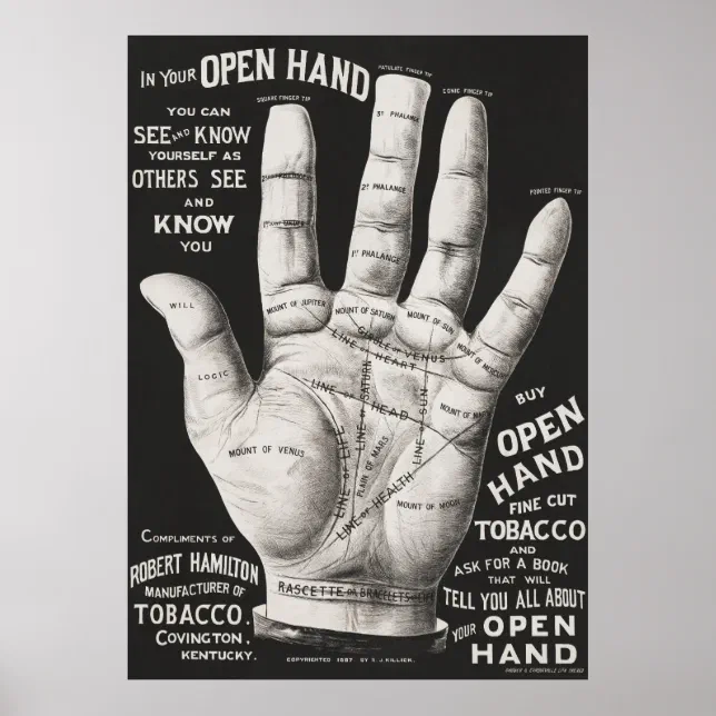 Palm Reading Poster | Zazzle