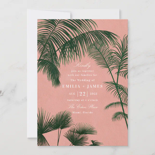Palm Springs Invitation Zazzle