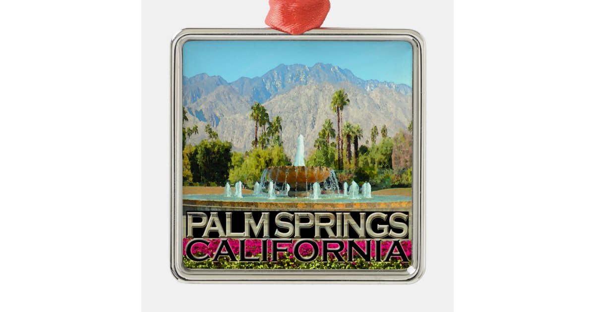 Palm Springs Metal Ornament | Zazzle