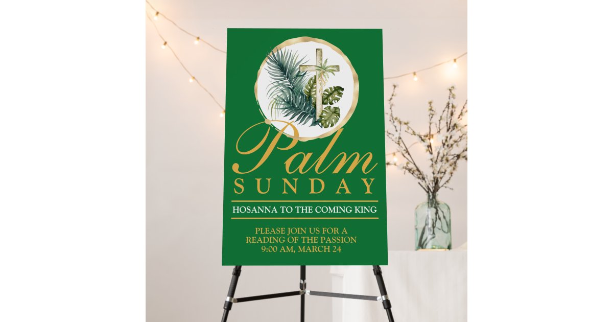 Palm Sunday Foam Board | Zazzle