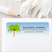Palm Tree Address Label | Zazzle