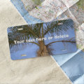 Palm Tree Blue Sky Front License Plate | Zazzle