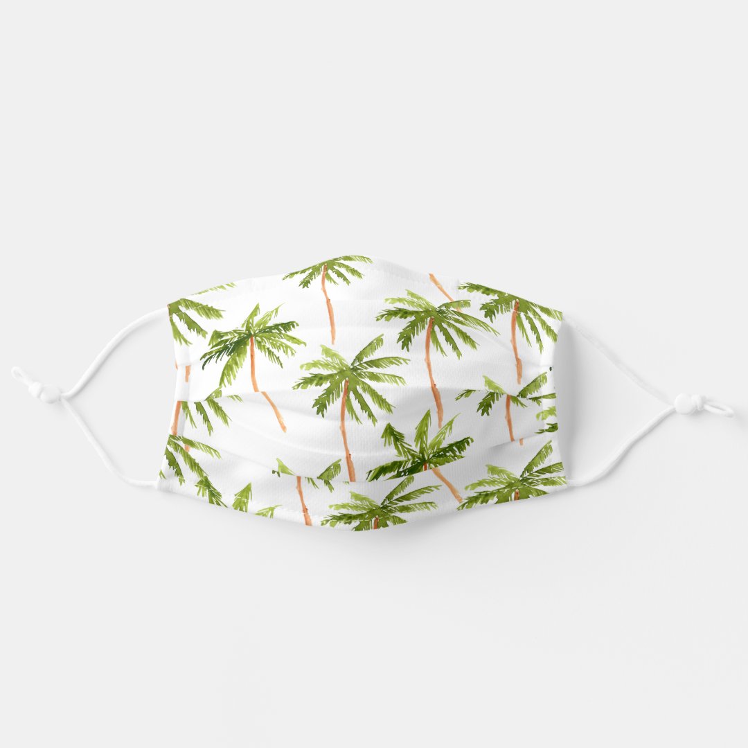 Palm tree face mask | Zazzle