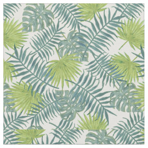 Leaves of Palm Tree Fabric | Zazzle