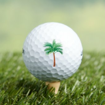 Palm Tree Golf Ball | Zazzle