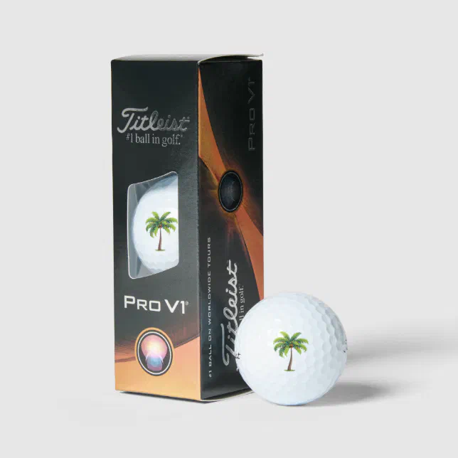 Palm Tree Golf Balls | Zazzle