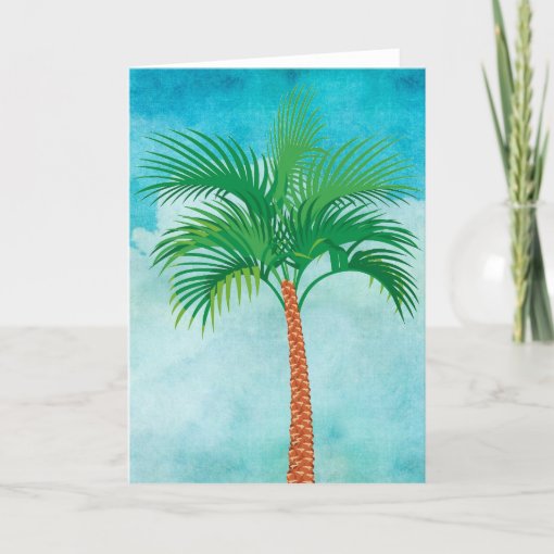 Palm Tree Greeting Card | Zazzle