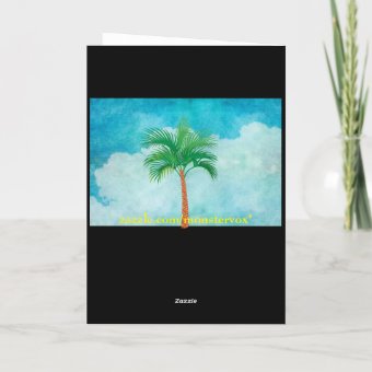 Palm Tree Greeting Card | Zazzle