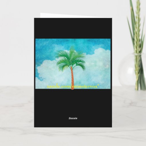 Palm Tree Greeting Card | Zazzle